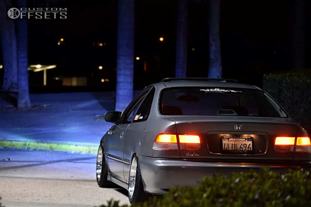 2000 Honda Civic with 15x8 20 MST Mt28 and 195/50R15 Yokohama S Drive ...