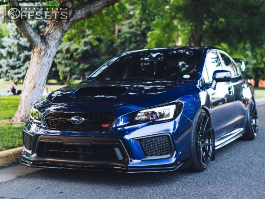 2018 Subaru WRX STI with 19x10 35 Rotiform Kps and 245/35R19 Yokohama ...