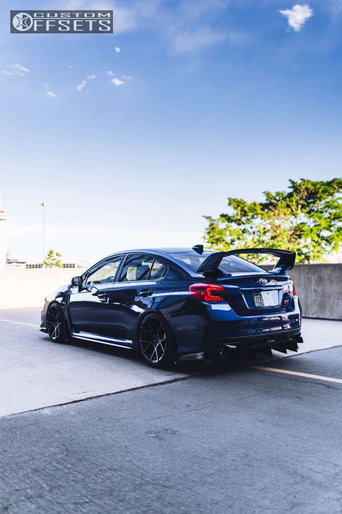 2018 Subaru WRX STI with 19x10 35 Rotiform Kps and 245/35R19 Yokohama ...