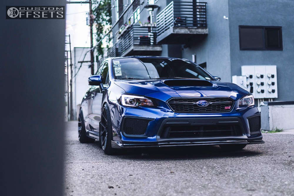 2018 Subaru WRX STI with 19x10 35 Rotiform Kps and 245/35R19 Yokohama ...