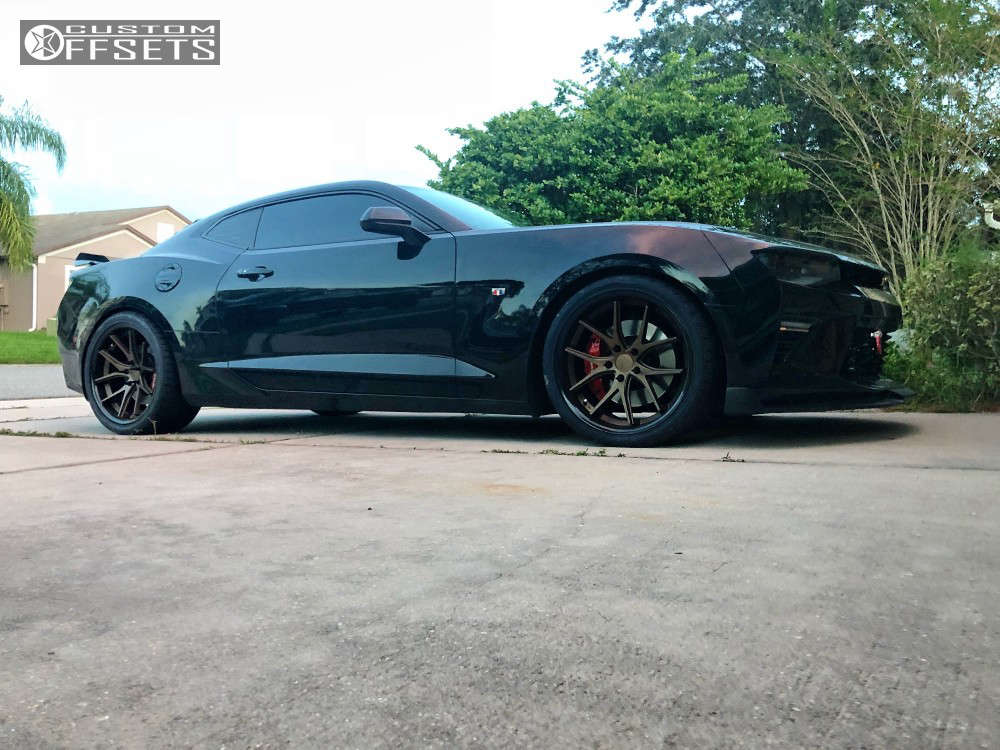 2017 Chevrolet Camaro with 20x9 20 Ferrada FR2 and 275/30R20 Nitto ...
