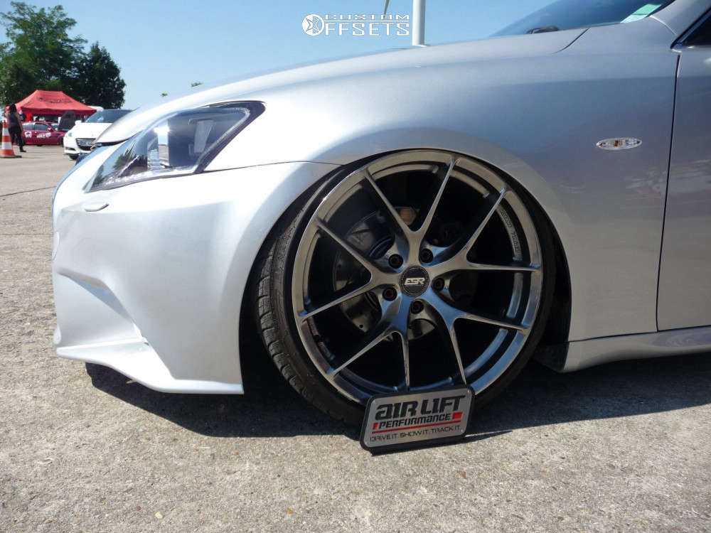 2008 Lexus IS250 with 19x9.5 22 ESR Rf2 and 235/35R19 Nankang Ns2 and ...