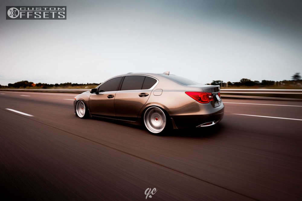 2015 Acura RLX with 20x10.5 13 Weds Bazreia and 225/35R20 Mazzini Eco ...