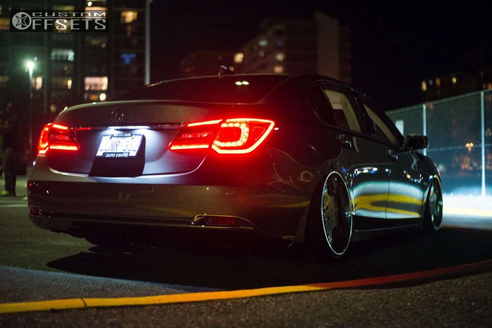 2015 Acura RLX with 20x10.5 13 Weds Bazreia and 225/35R20 Mazzini Eco ...
