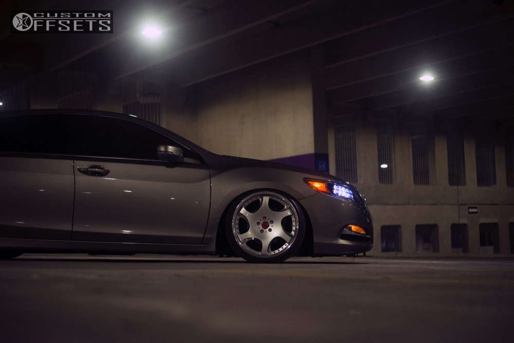 2015 Acura RLX with 20x10.5 13 Weds Bazreia and 225/35R20 Mazzini Eco ...
