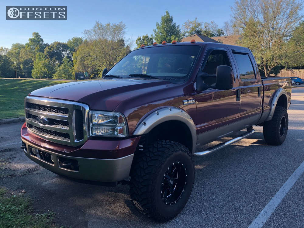2007 Ford F-250 Super Duty with 17x10 -24 Moto Metal Mo962 and 35/12 ...