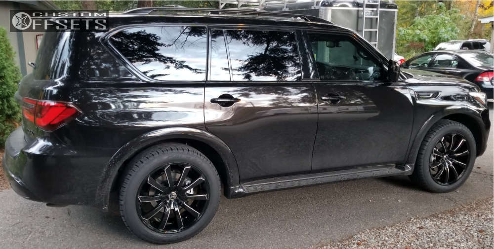 2018 INFINITI QX80 with 22x9.5 30 VCT V48 and 305/45R22 Falken Ziex ...