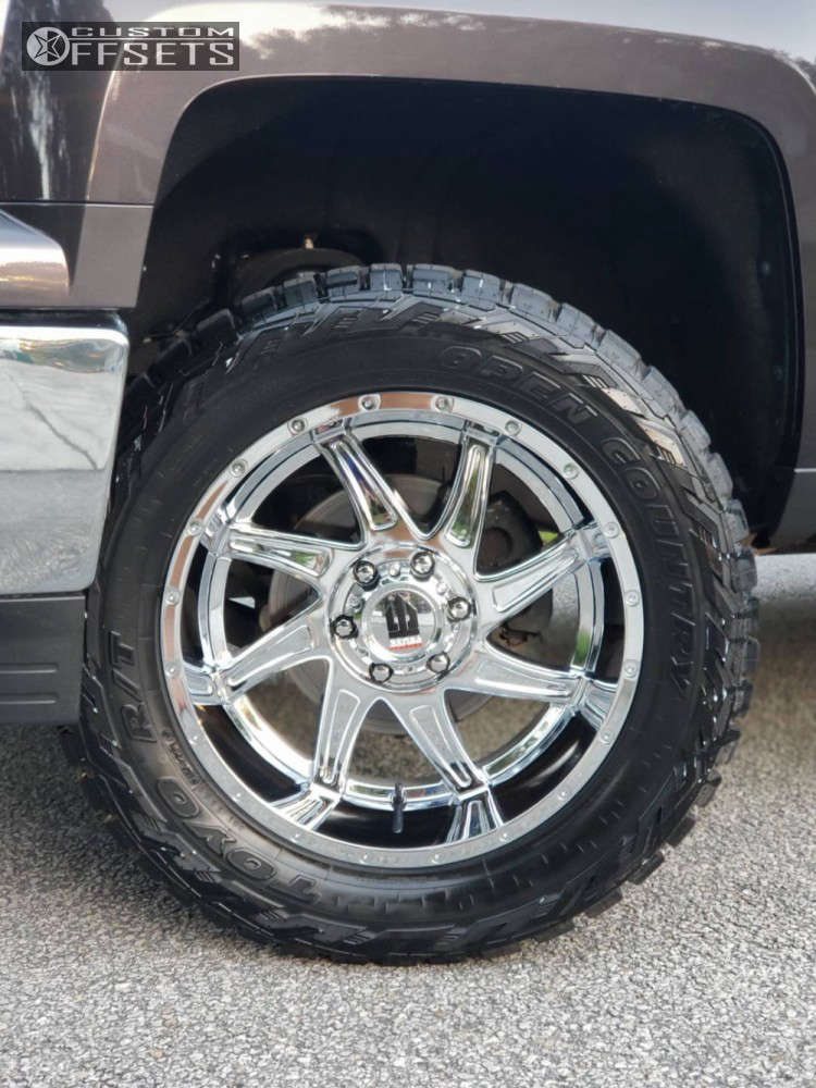 2015 Chevrolet Silverado 1500 with 20x10 -24 American Truxx Vortex and ...