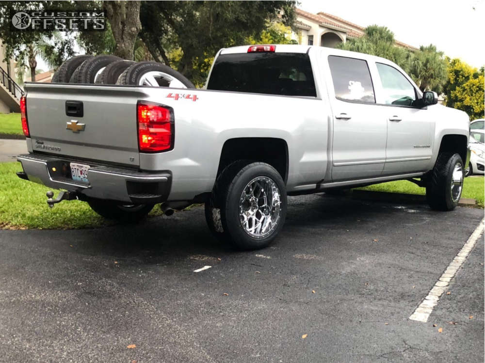 2018 Chevrolet Silverado 1500 with 20x12 -44 Moto Metal Mo986 and 305 ...