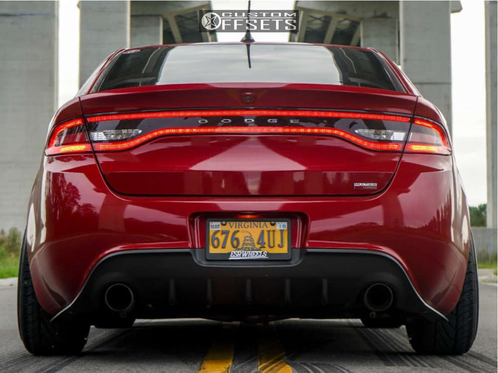 2013 Dodge Dart with 18x9.5 35 ESR Sr09 and 225/40R18 Nitto Neo Gen and ...