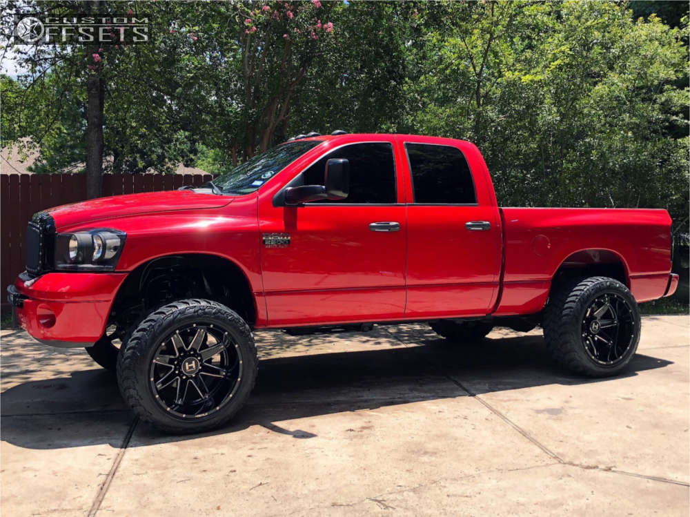 2008 Ram 2500 with 22x14 -76 Hostile Alpha and 325/50R22 AMP Mud ...