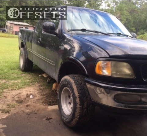 1997 Ford F-150 with 16x10 -25 American Racing Baja and 305/70R16 ...