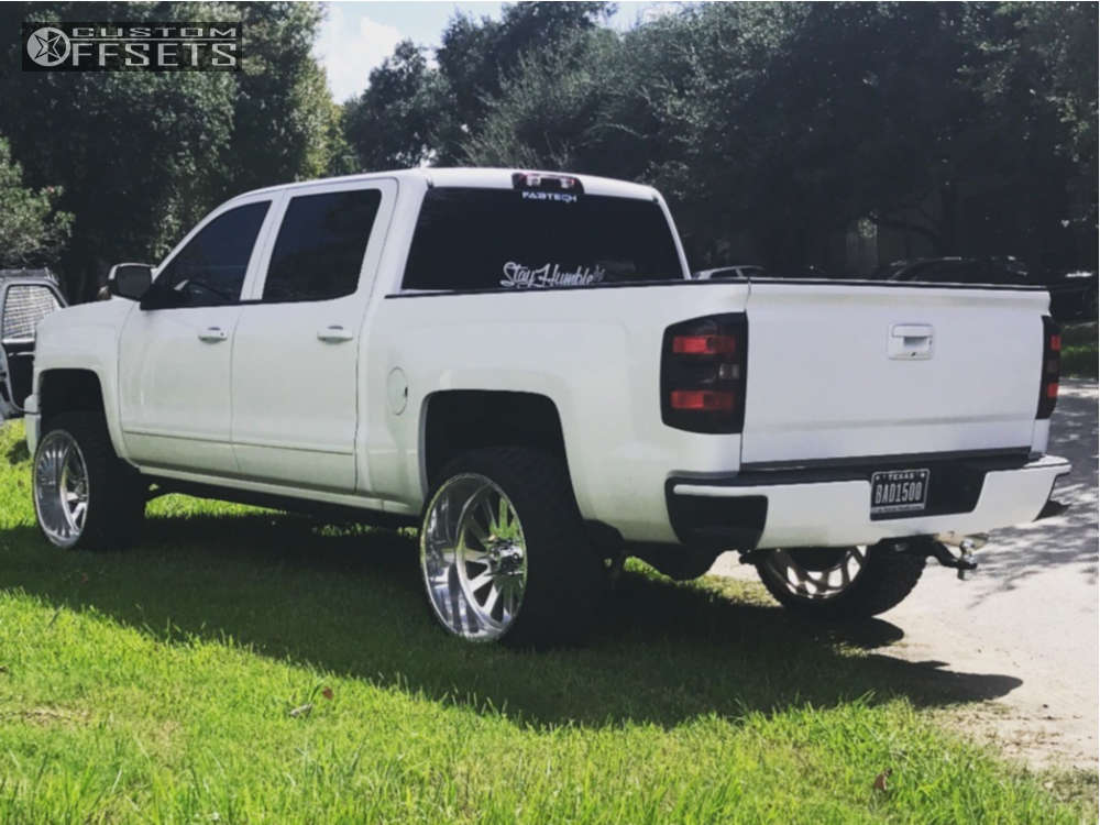 2015 Chevrolet Silverado 1500 with 24x12 -40 American Force Spade Ss ...