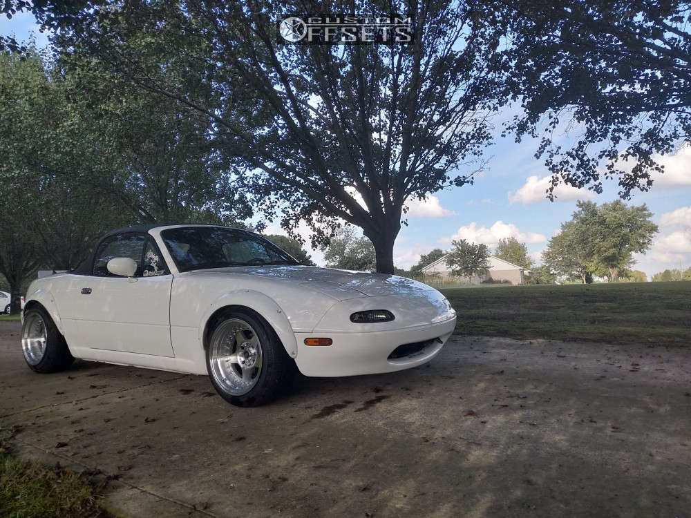 1990 Mazda Miata with 15x9 0 Rota Kyusha and 195/50R15 Hankook Ventus ...