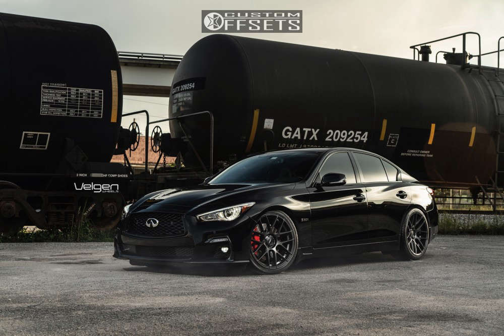 2018 INFINITI Q60 with 20x9 32 Velgen Vmb7 and 245/35R20 Hankook Ventus ...