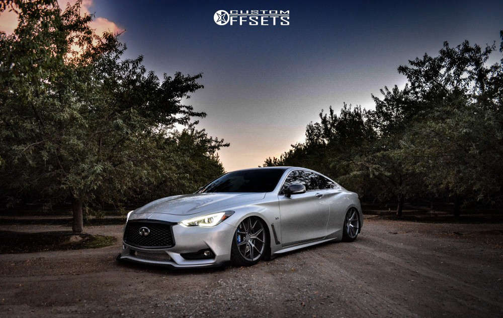 2017 INFINITI Q60 with 20x9 30 Verde Axis and 245/35R20 Achilles A/t Sport and Air Suspension ...