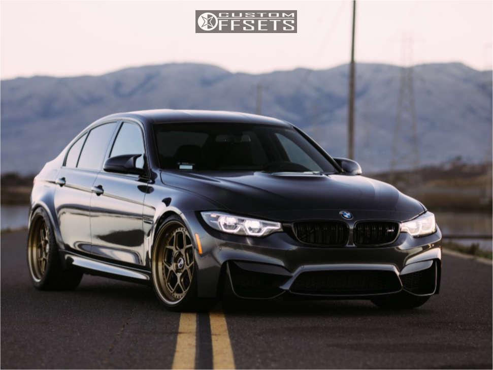 2018 BMW M3 Wheel Offset Flush Lowering Springs | 480712 | Custom Offsets