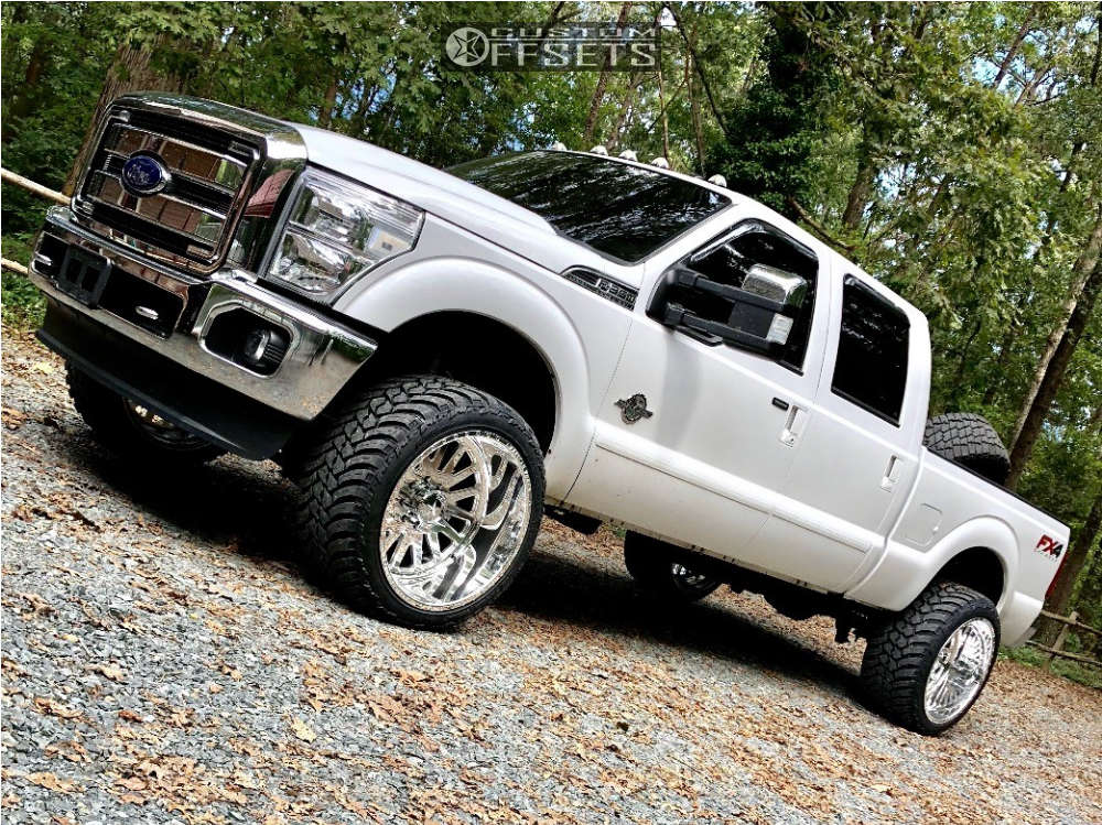 2014 Ford F-350 Super Duty with 24x14 -73 American Force Atom Ss and 35 ...
