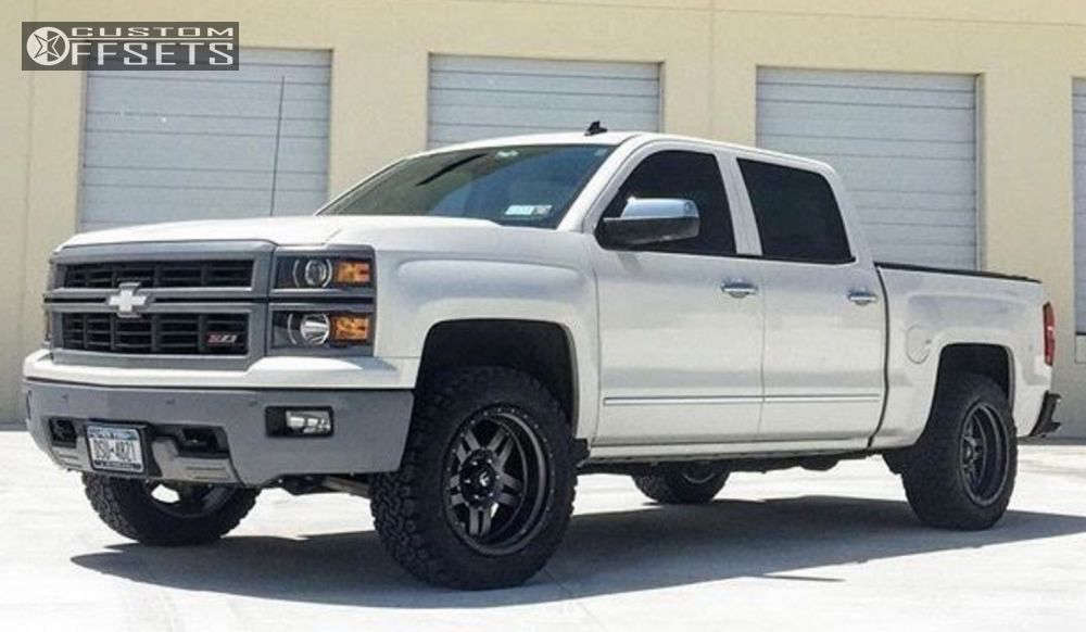 2014 Chevrolet Silverado 1500 with 20x10 -18 Fuel Anza and 285/55R20 ...