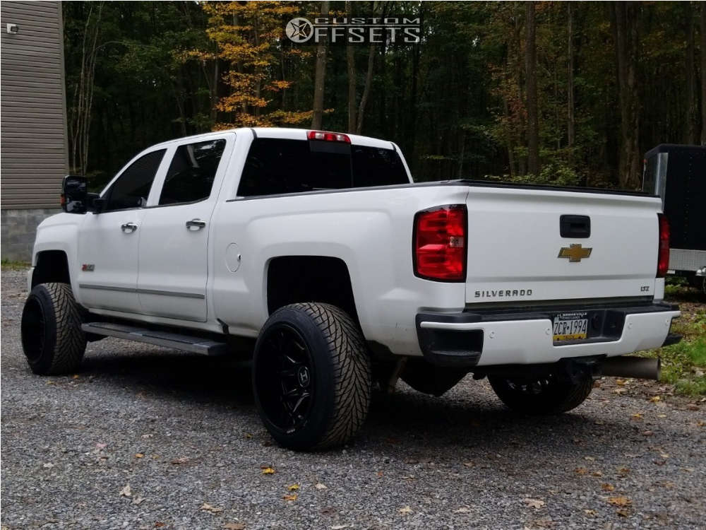 2018 Chevrolet Silverado 2500 HD with 22x14 -76 Hostile Rage and 305 ...