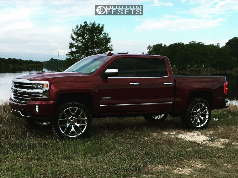 2017 Chevrolet Silverado 1500 with 24x10 31 OE Performance 169 and 35/ ...