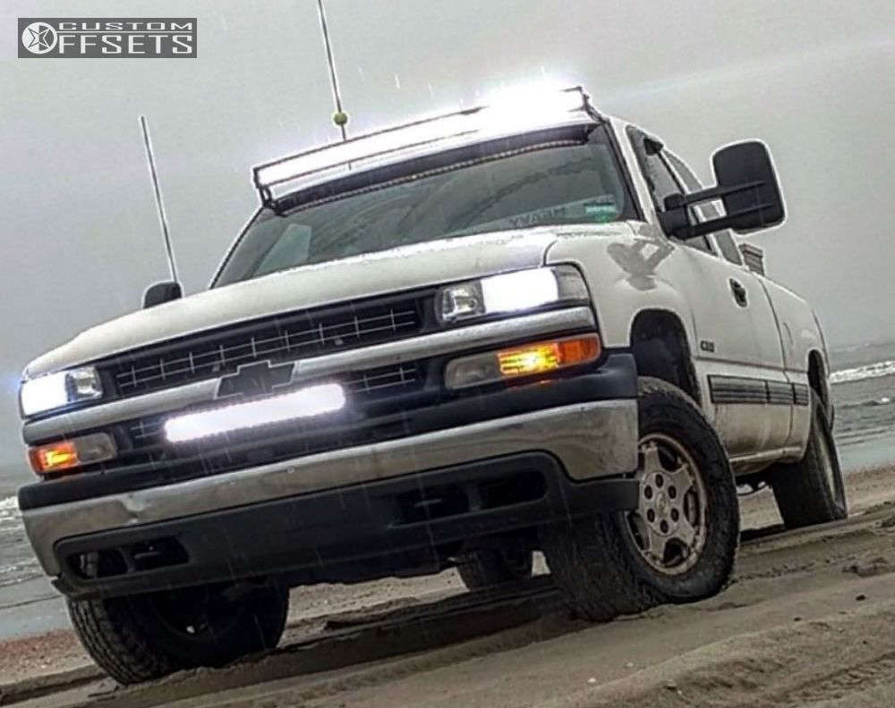 2000 Chevrolet Silverado 1500 with 16x7 31 OEM Wheels Spaced Out ...