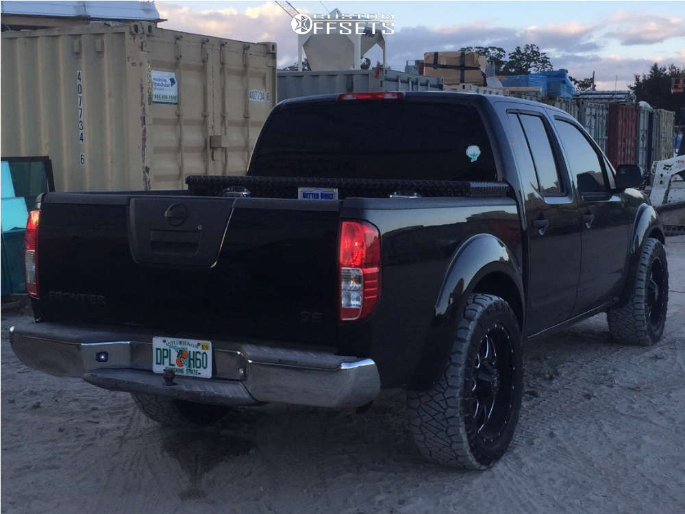 2008 Nissan Frontier with 20x9 -12 RBP 67r and 275/55R20 Nitto Ridge ...