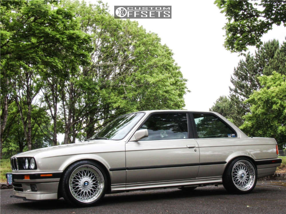 1989 BMW 325i with 17x8 25 BBS RC090 and 205/40R17 BFGoodrich G-force ...
