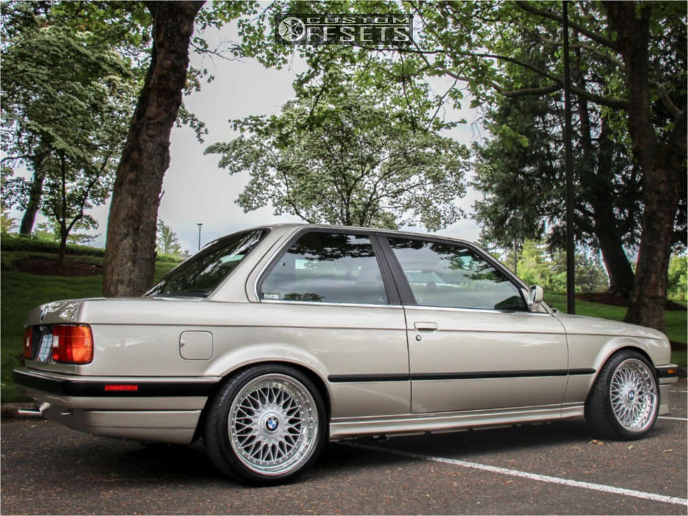 1989 BMW 325i with 17x8 25 BBS RC090 and 205/40R17 BFGoodrich G-force ...