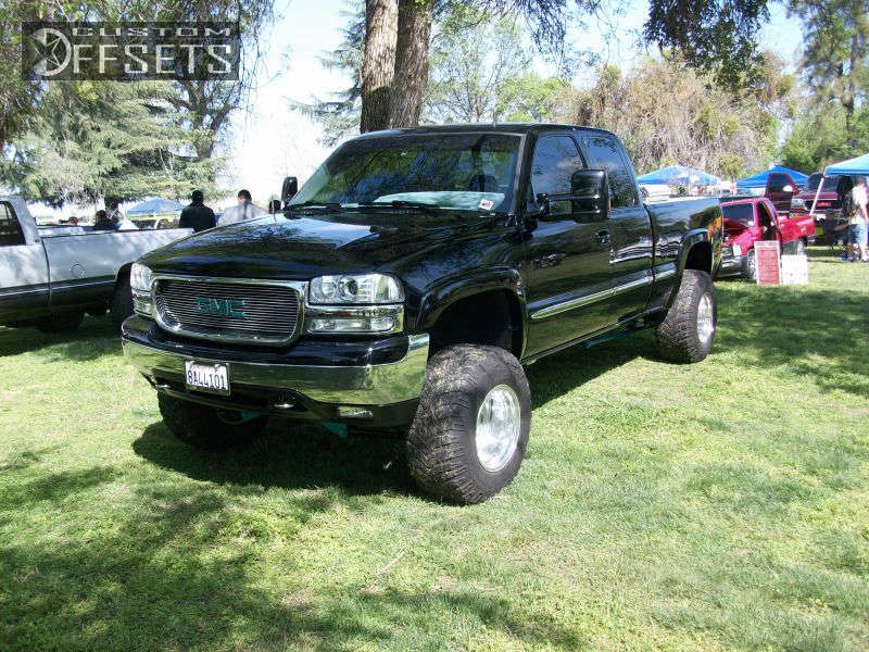 2002 GMC Sierra 1500 with 16x12 -47.625 Weld Racing Typhoon and 305 ...