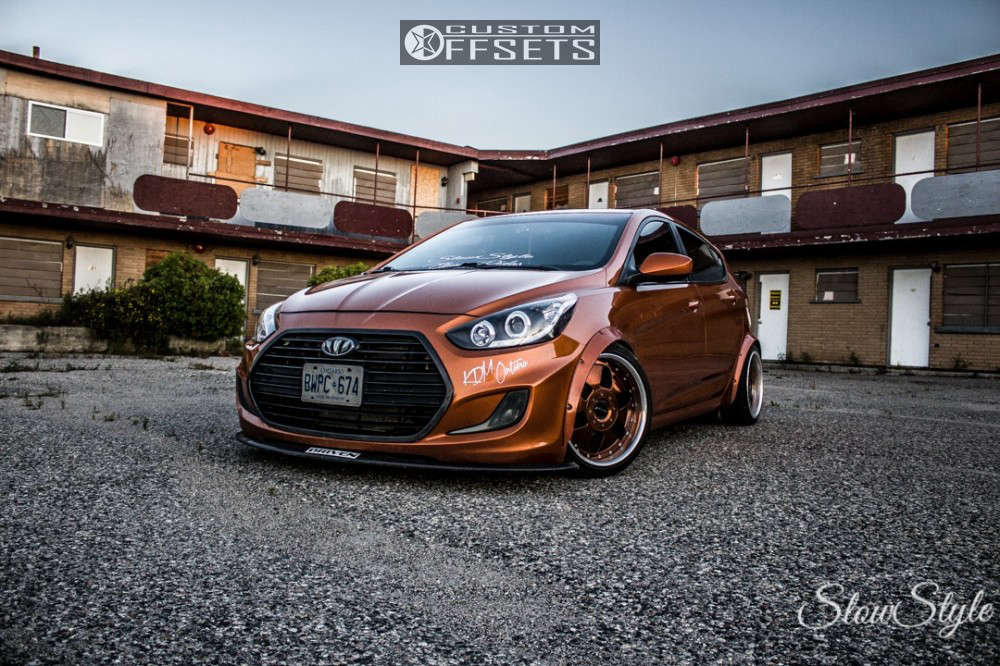 2015 Hyundai Accent with 17x7.5 30 SSR Vienna Kreis and 205/40R17 ...