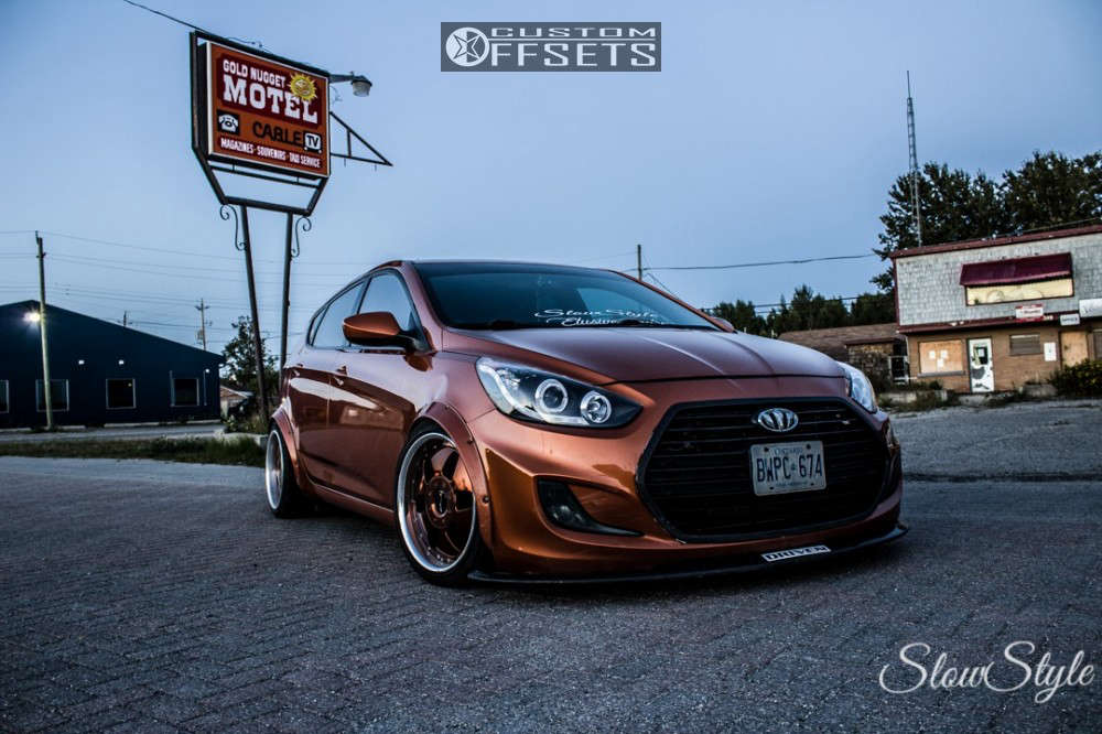 2015 Hyundai Accent with 17x7.5 30 SSR Vienna Kreis and 205/40R17 ...