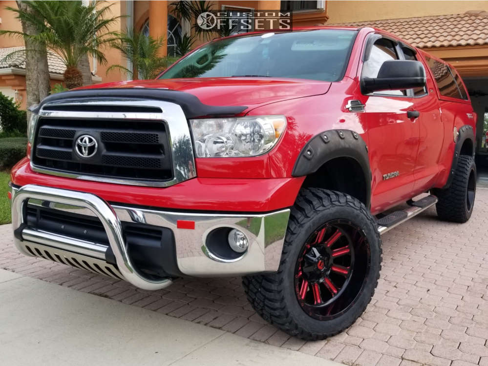 2010 Toyota Tundra with 20x12 -44 Fuel Hardline and 305/55R20 ...