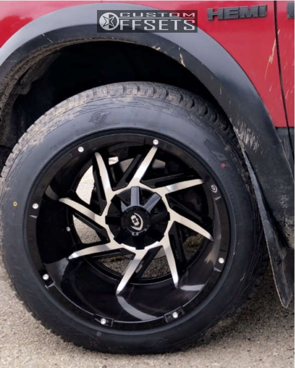 2010 Dodge Ram 1500 with 20x12 -51 Vision Prowler and 275/55R20 Atturo ...