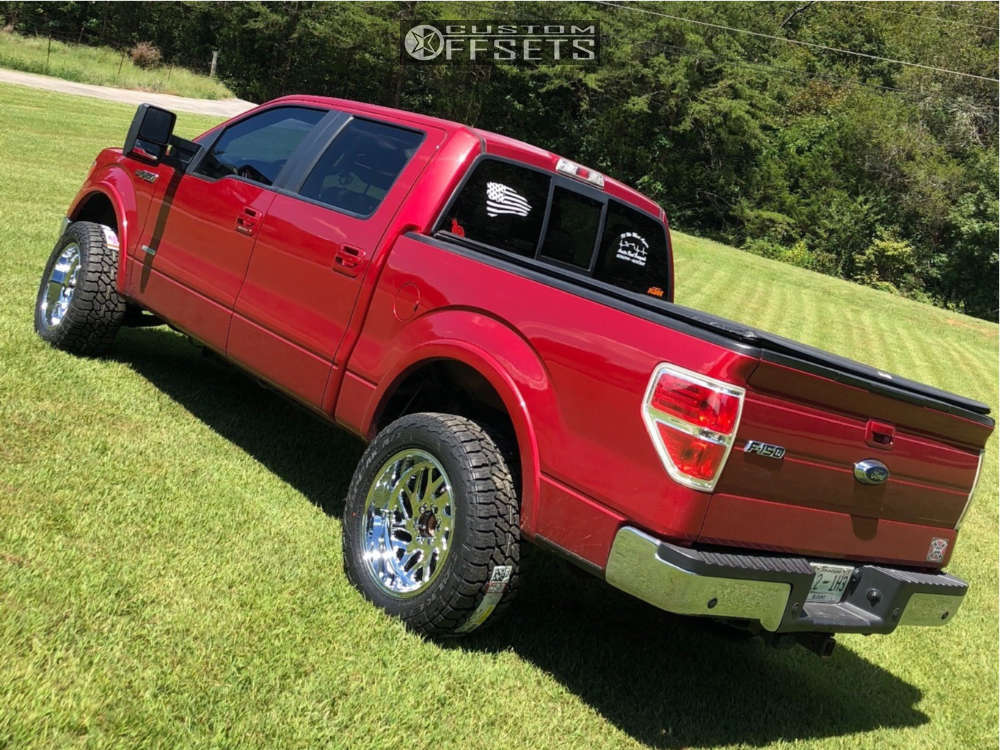 2011 Ford F-150 with 20x10 -18 Fuel Triton D609 and 305/55R20 Falken ...