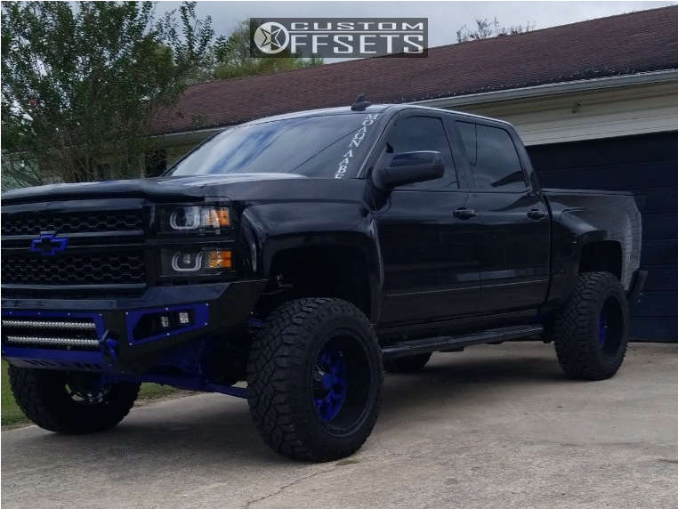 2015 Chevrolet Silverado 1500 with 20x12 -44 Scorpion Sc16 and 35/12 ...