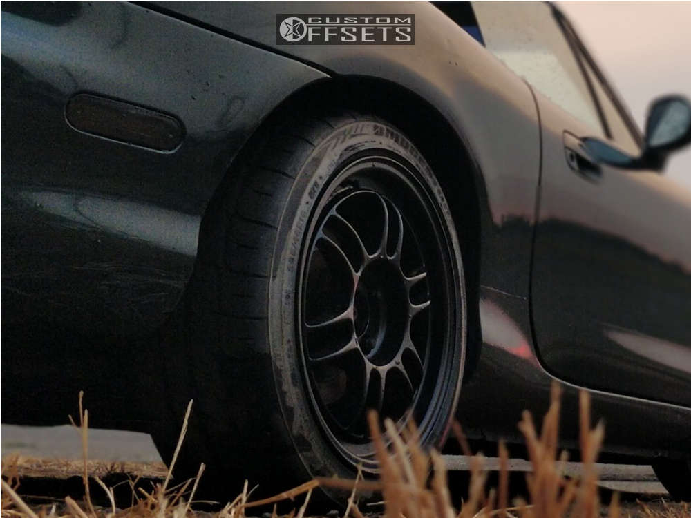 1999 Mazda Miata with 16x8 38 Enkei RPF1 and 205/45R16 Bridgestone ...