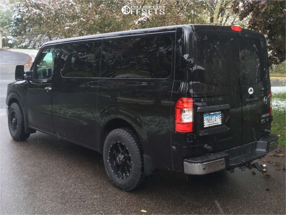 2015 Nissan NV3500 with 18x9 18 Raceline Assault and 265/70R18 Falken ...