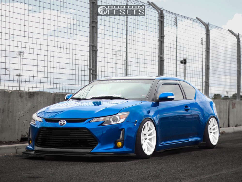 2015 Scion TC with 18x10.5 22 ESR Sr08 and 235/40R18 Federal 595 Evo ...