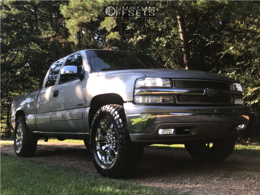 1999 Chevrolet Silverado 1500 with 20x9 32 Rev Replicas 586 and 35/12 ...