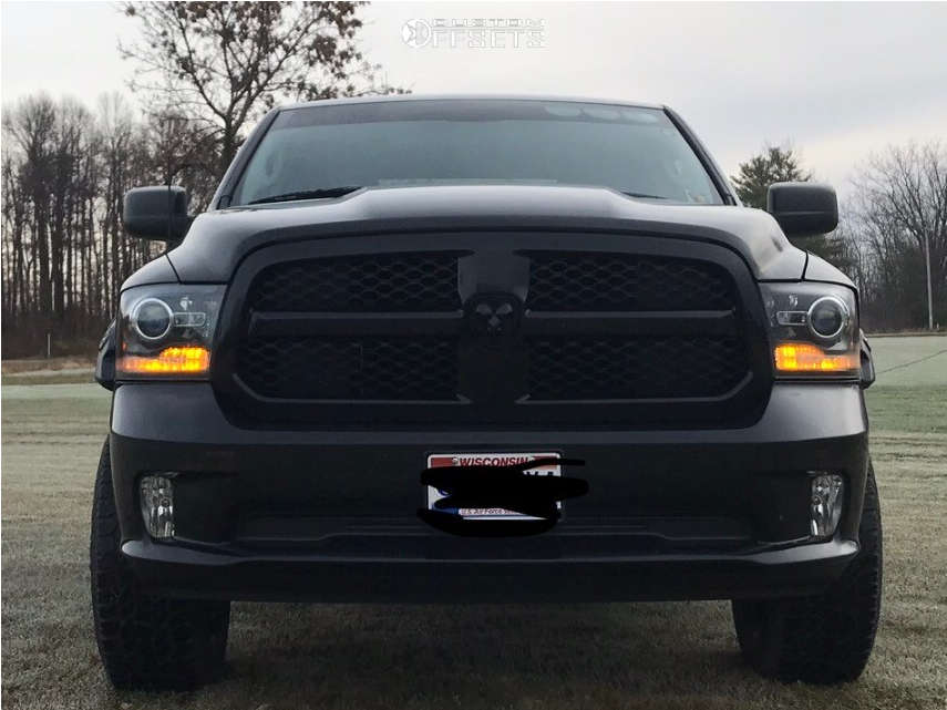 2013 Ram 1500 with 20x10 -24 Pure Grit Grit and 275/55R20 Cooper ...