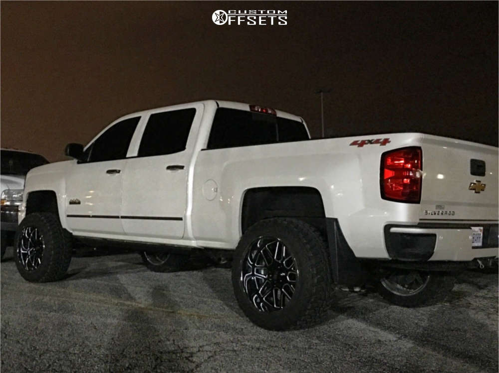 2015 Chevrolet Silverado 1500 with 22x12 -44 XD Xd201 and 35/12.5R22 ...