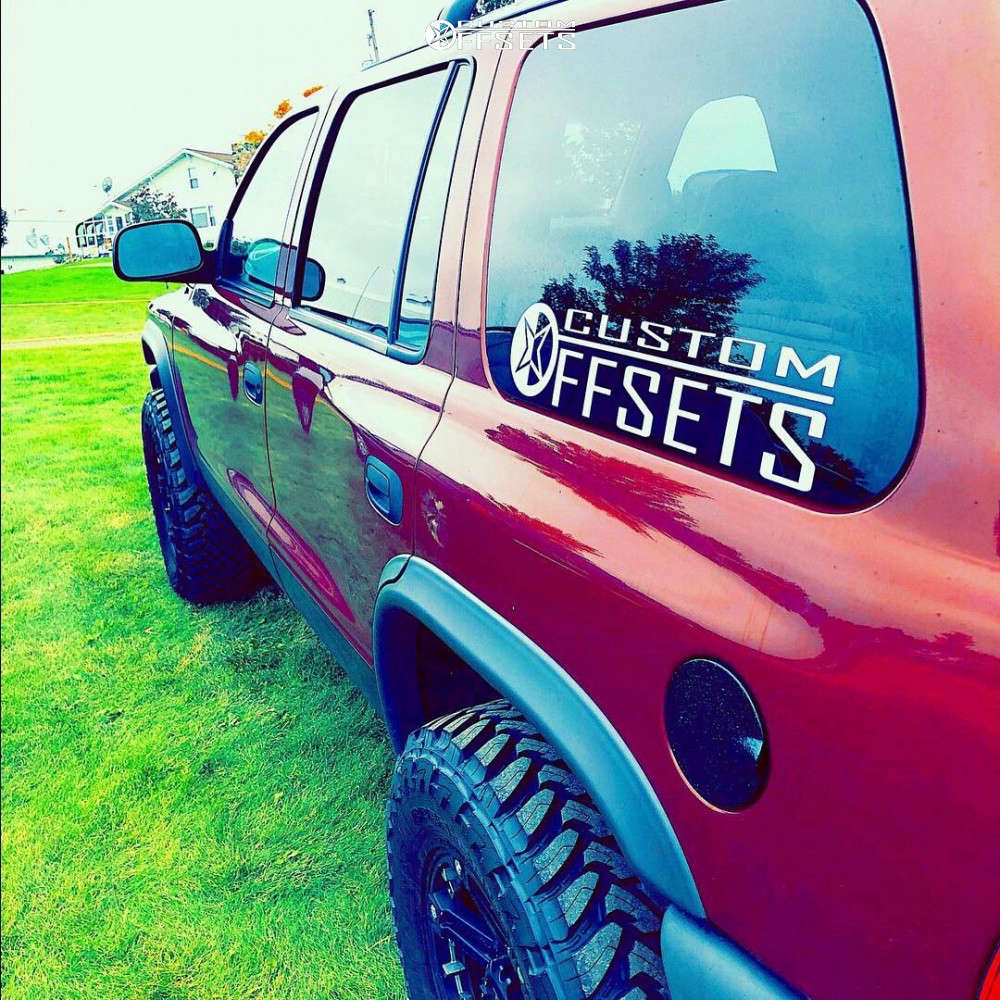 2003 Dodge Durango with 17x8 0 Tuff T01 and 295/70R17 Toyo Tires Open Country M/T and Suspension ...