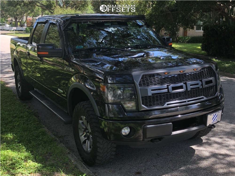 2013 Ford F-150 with 18x7.5 44 OEM Wheels Spaced Out Stockers and 275 ...