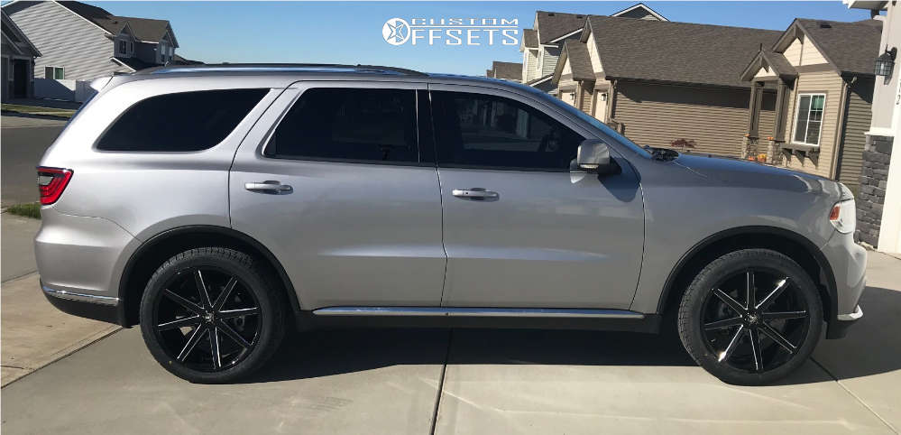 2015 Dodge Durango with 22x9.5 32 DUB Push and 285/40R22 Nankang Sp-7 ...