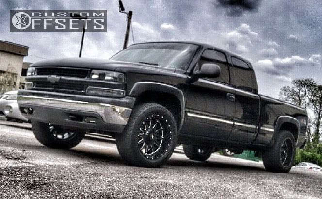 2000 Chevrolet Silverado 1500 with 20x10 -12 LRG 103 and 305/50R20 ...