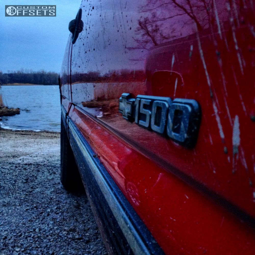 1999 Chevrolet Silverado 1500 with 17x8.5 18 Vision Warrior and 295 ...