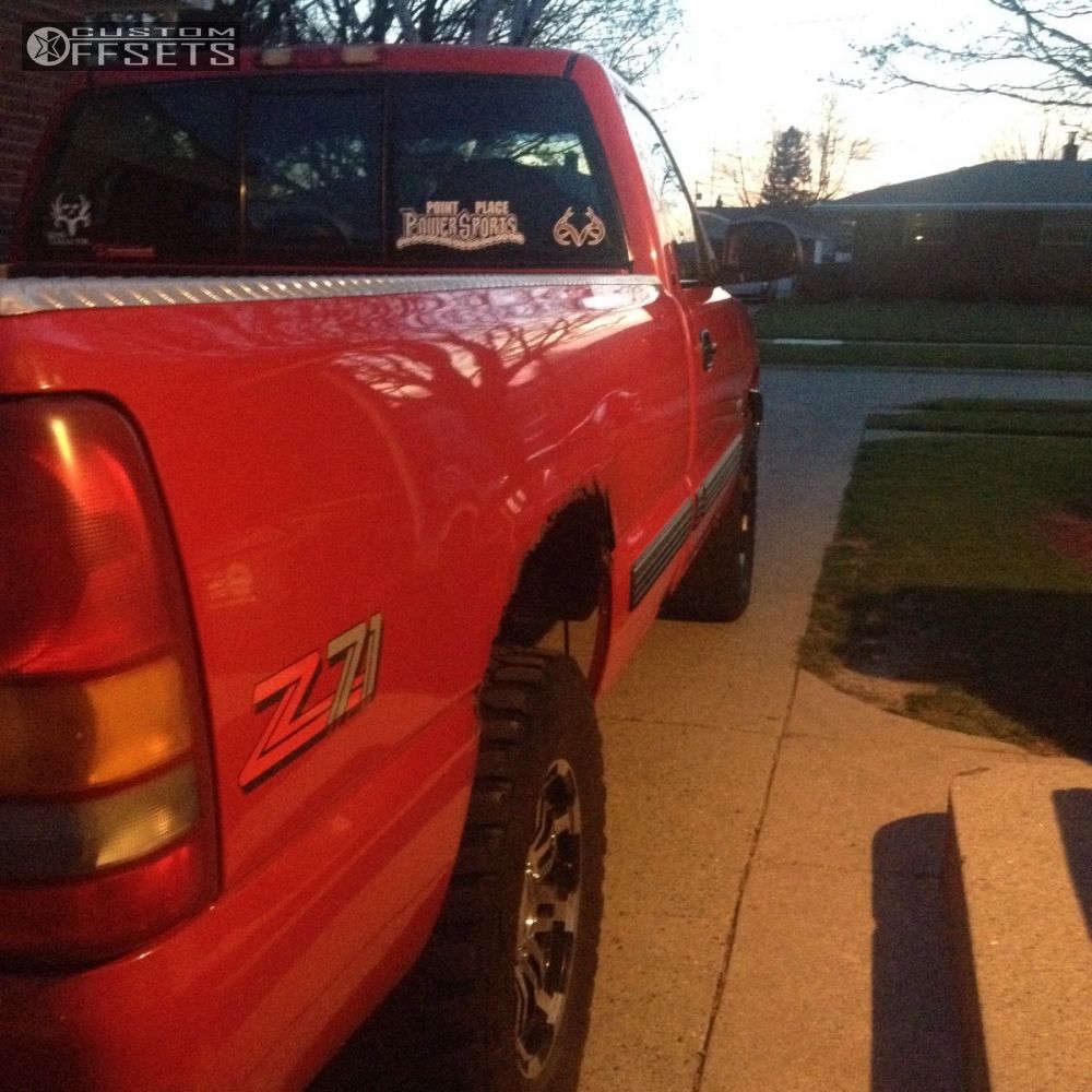 1999 Chevrolet Silverado 1500 with 17x8.5 18 Vision Warrior and 295 ...