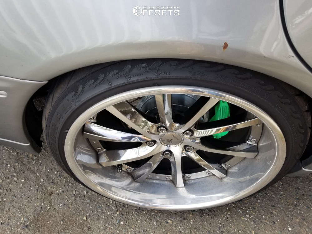 1999 INFINITI Q45 with 19x10 22 Weds Vishunu and 245/35R19 Federal 595 ...