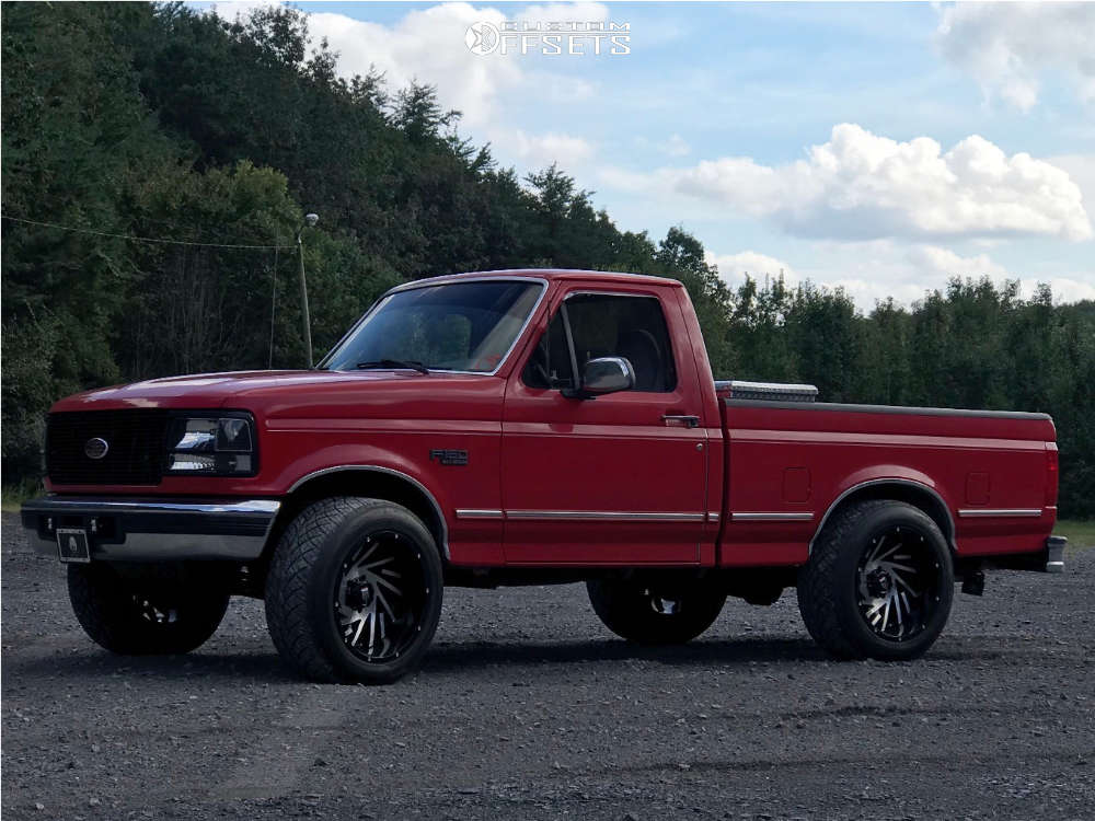 1995 Ford F-150 with 20x12 -44 American Truxx Web and 305/50R20 Nitto ...